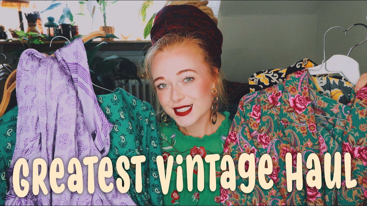 Greatest Online Vintage Try On Shopping Haul - YouTube