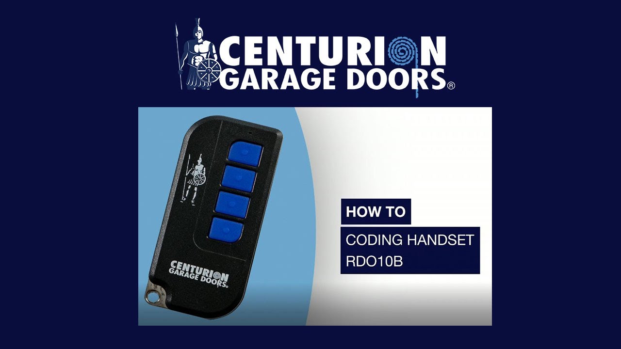 How To Code Roller Door Hand Transmitter Model RDO10B - YouTube