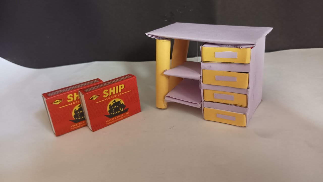 DlY Mini Study Table With Matchbox How To Make Study Table YouTube dly-mini-study-table-with-matchbox-how-to-make-study-table-youtube
