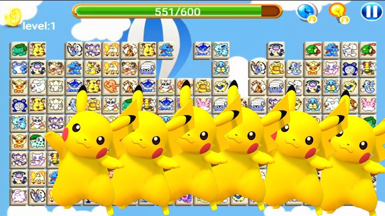 Kids game - Pikachu Classic - Pikachu cổ điển vui 2017 Lv 1 - YouTube