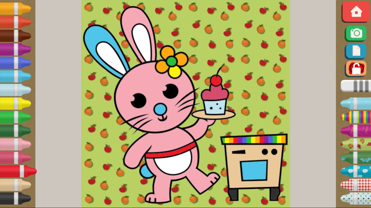 Rabbit Coloring Game - Kids Toddler Learn Colors - YouTube