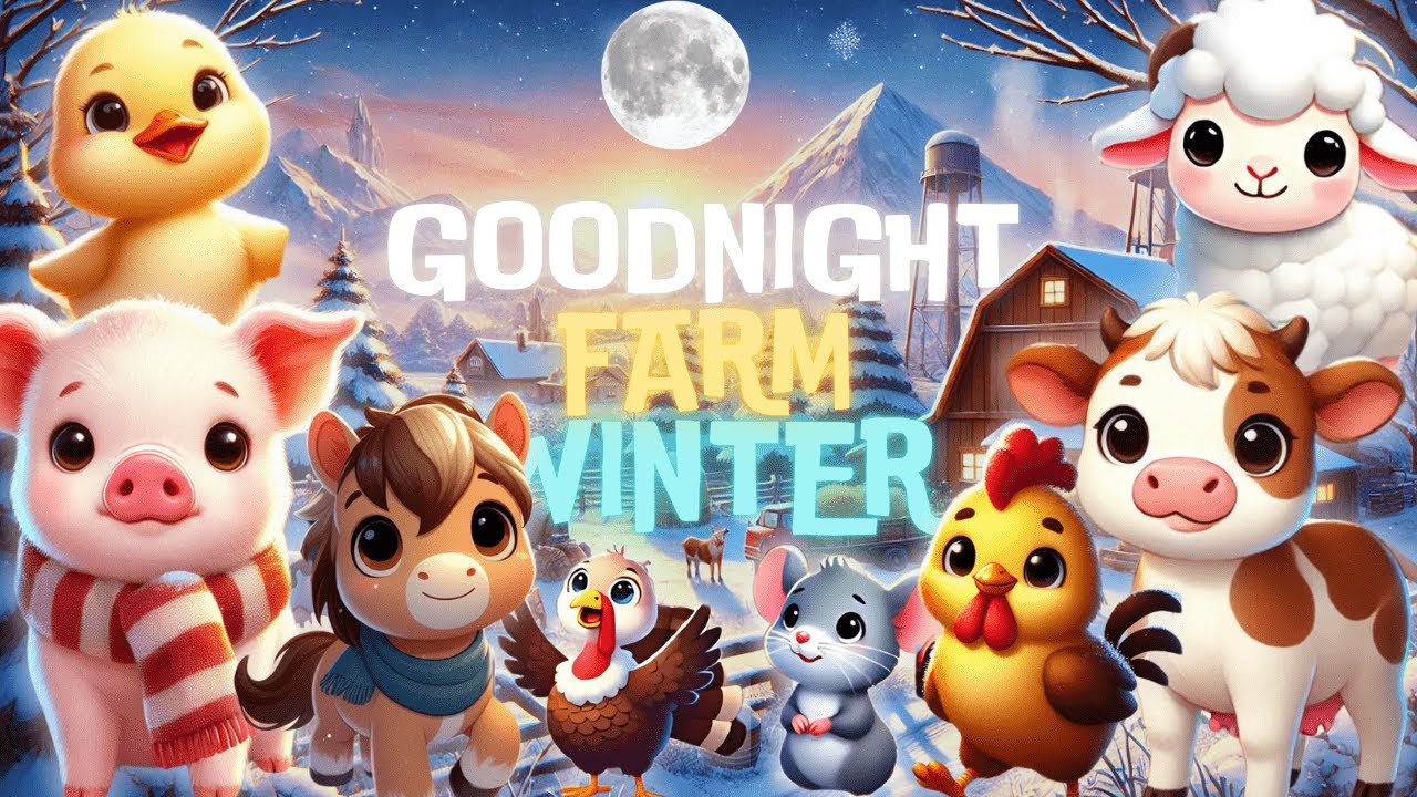 ️ Goodnight Farm Winter 🐑🌙 The IDEAL Winter Bedtime Stories for Babies ...