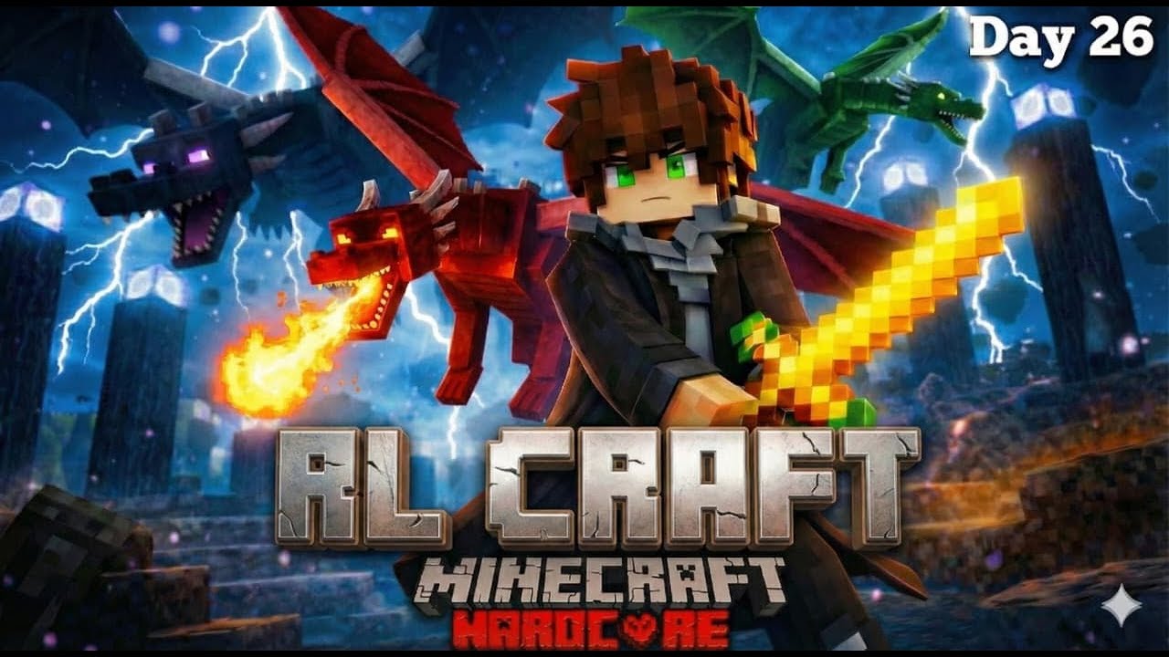 LIVE RL Craft Day 26 HARDEST MODPACK 🛡️ Ender Boss Final Assault! 👹 # ...