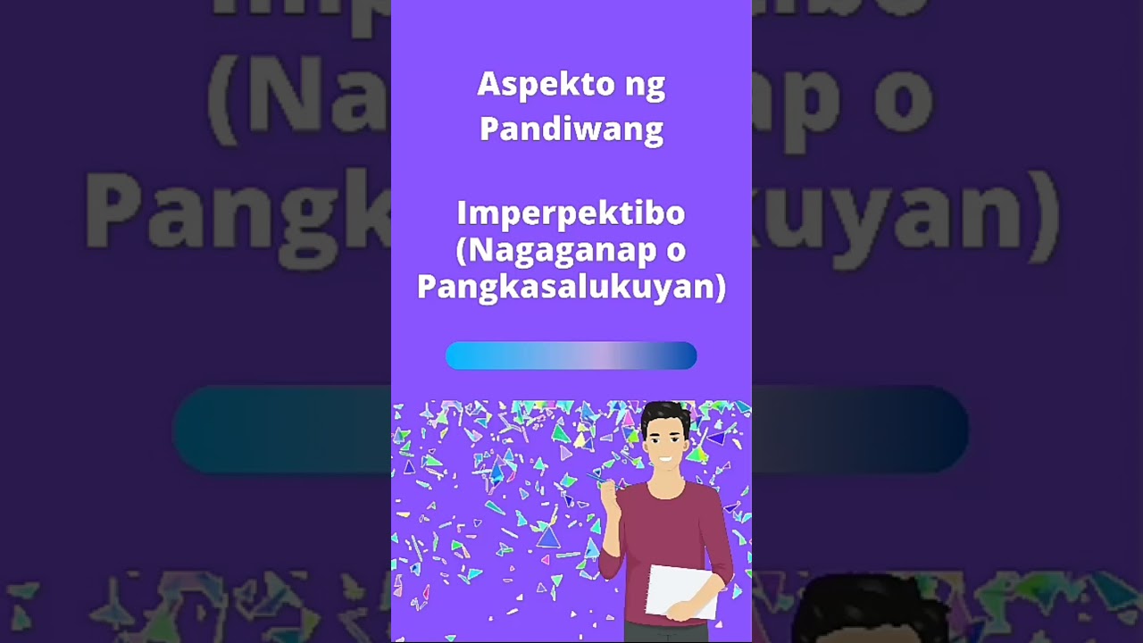 Aspekto ng Pandiwang Imperpektibo( Nagaganap o Pangkasalukuyan) #shorts ...