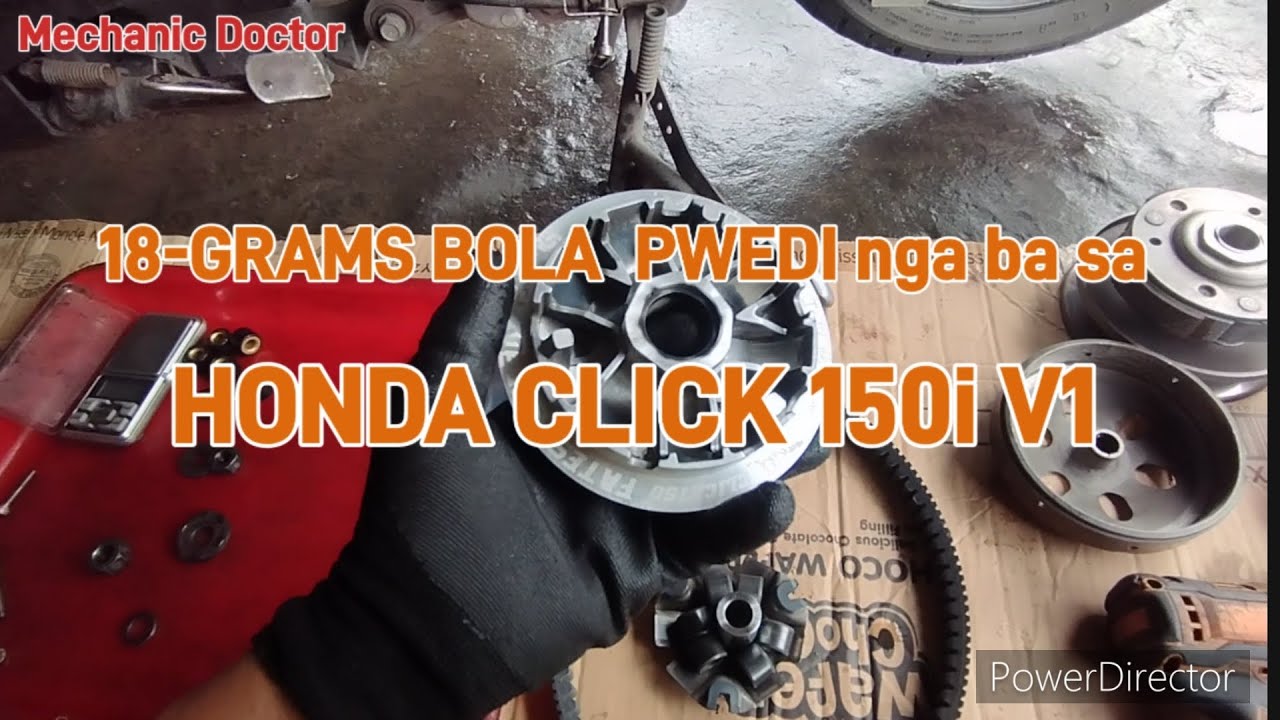HONDA CLICK 150i V1, Pwedi nga ba Ang Flyball na 18G? - YouTube