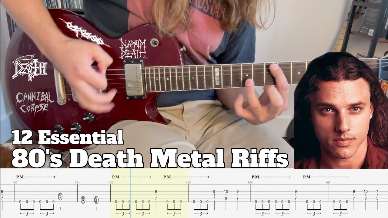 12 Essential 80's Death Metal Riffs (with Guitar TAB) - YouTube