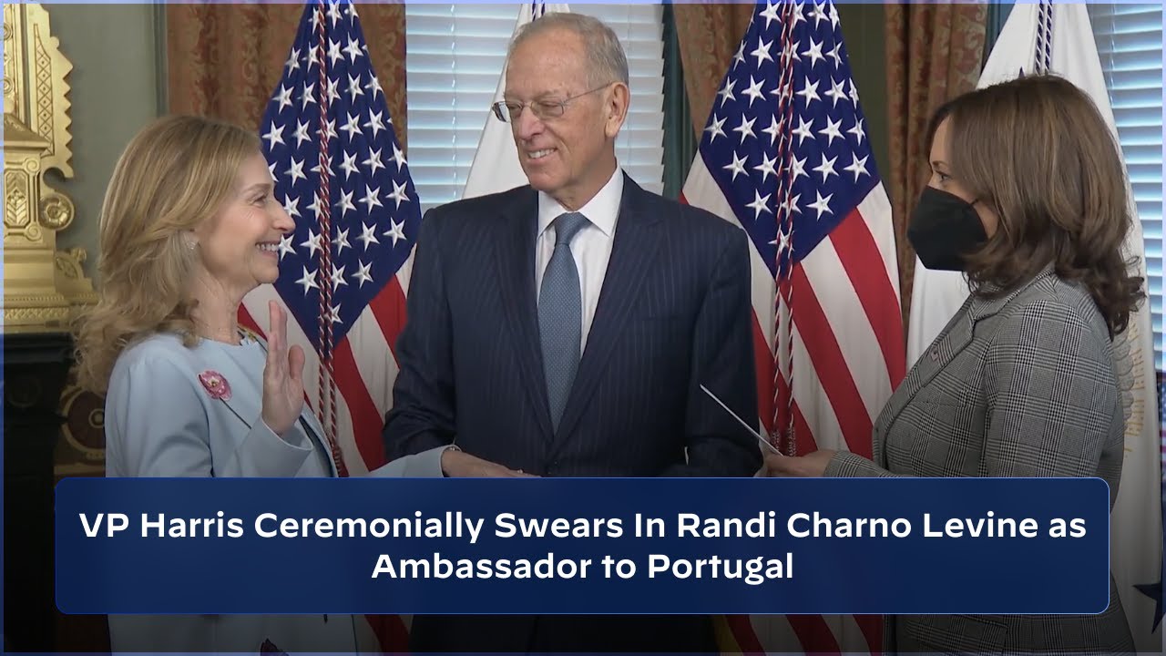 Randi Levine sworn in as U.S. ambassador to Portugal by Vice President ...