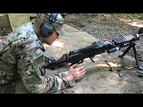 Weapons Lane 4 - M240 - EIB Instruction - YouTube