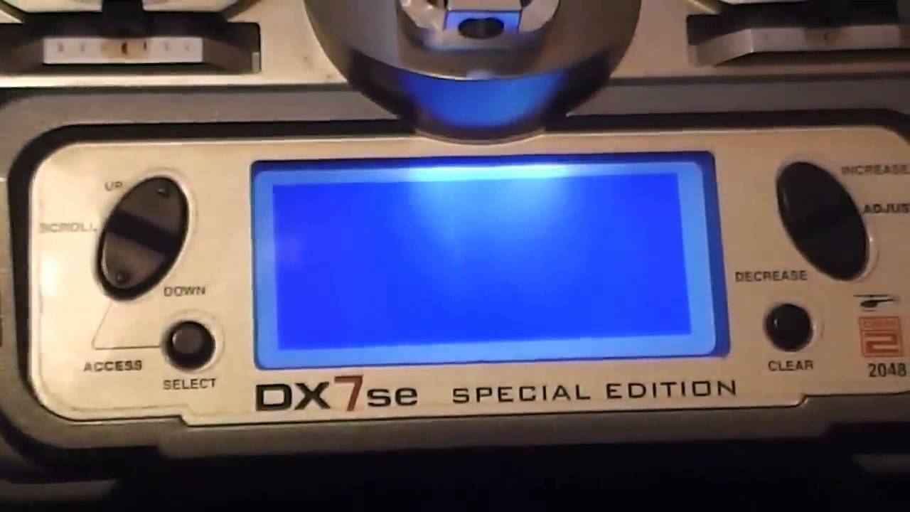 DX7Se HOW To - Stick Calibration & Maintenance menus - YouTube