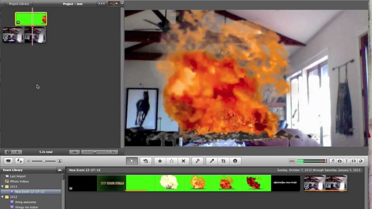 Making An Explosion On iMovie - YouTube