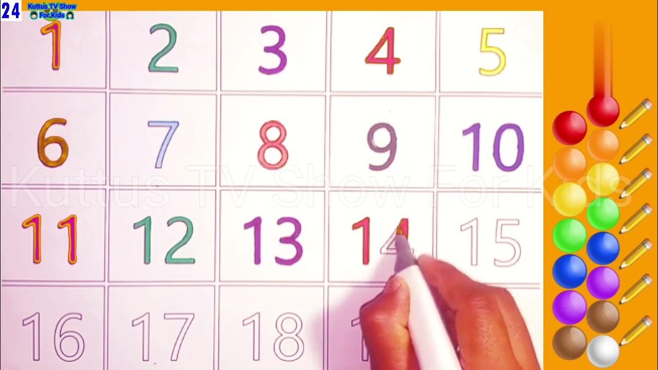 Counting 1to20 | Learning Numbers From 1 to 20 For Kids | 123 Numbers Counting | Number Song ...