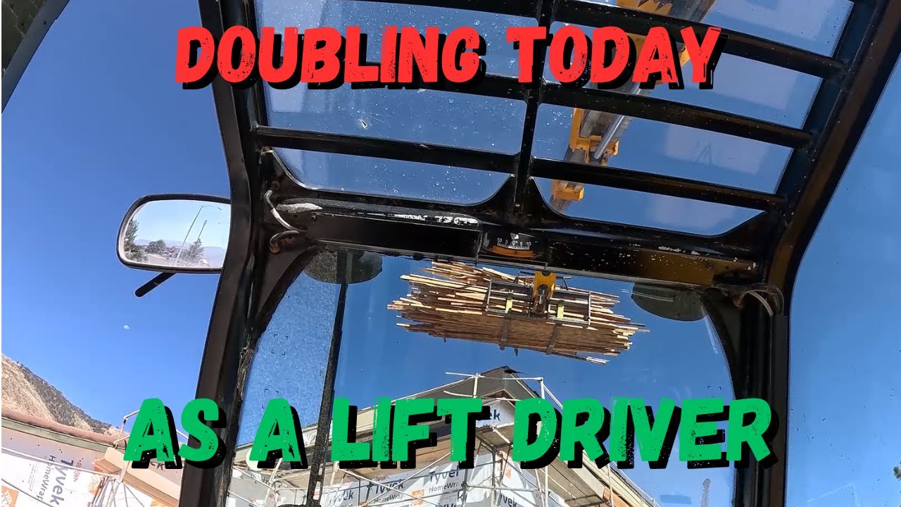 Multitasking today... Roofer/Lift driver - YouTube