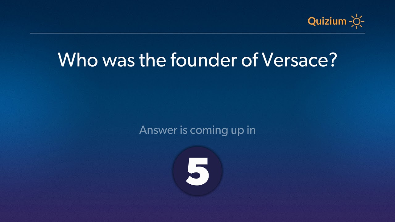 Who was the founder of Versace? Versace Quiz - YouTube