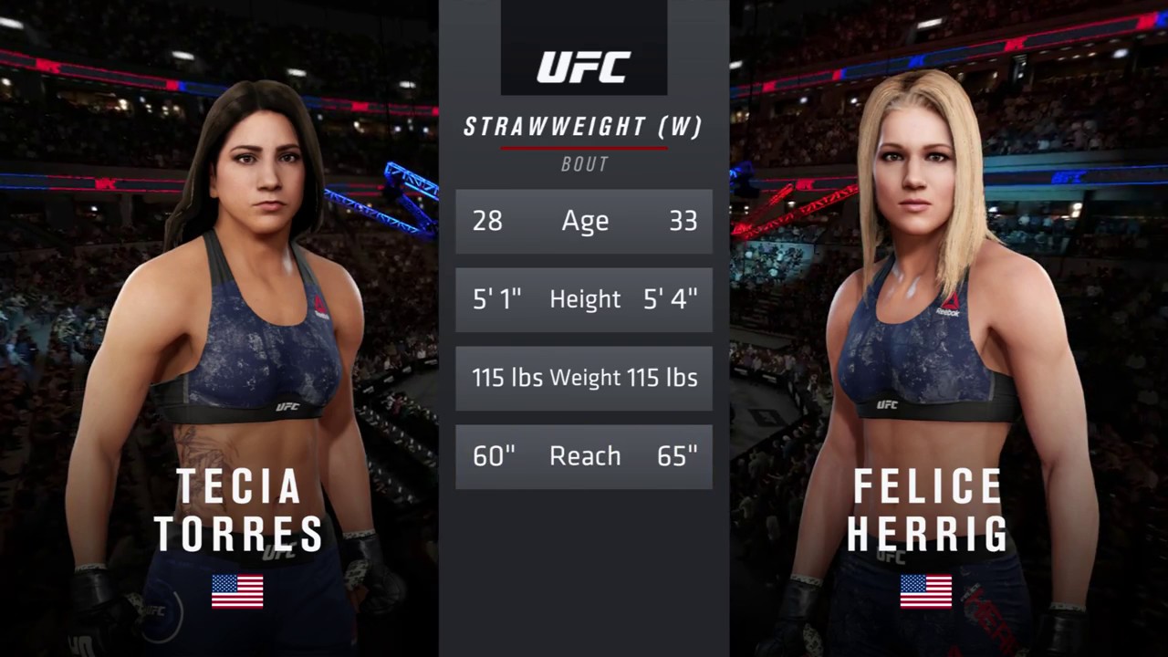 EA UFC 3: Online: Tecia "The Tiny Tornado" Torres vs Felice "Lil ...