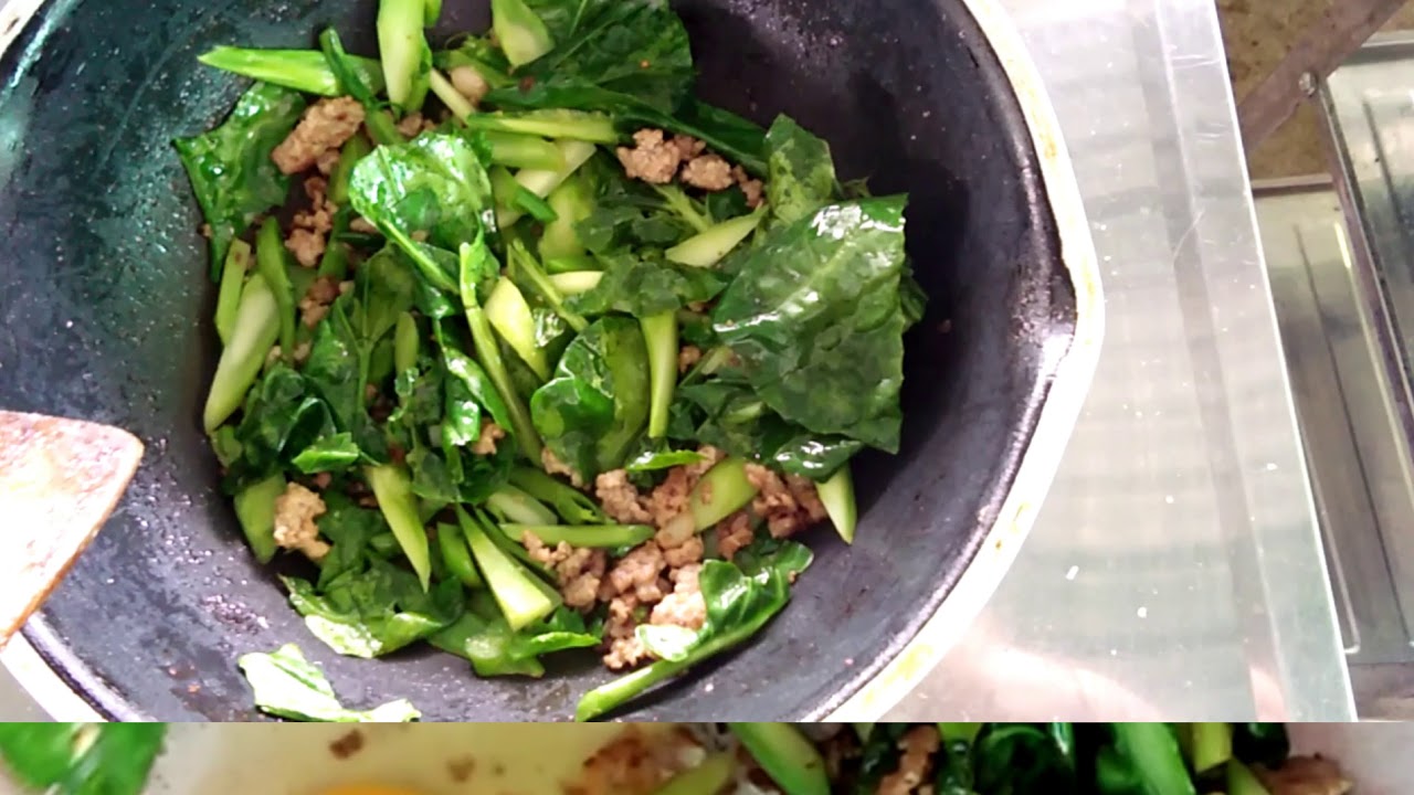 Fry tiny rice, dry noodle(Pad Meew khow)🍝 - YouTube