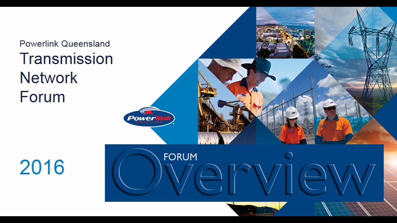Powerlink 2016 Network Forum opening address and overview - YouTube