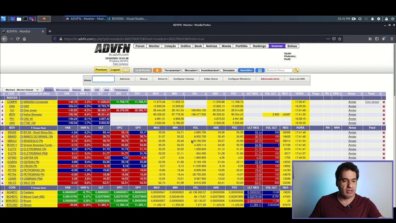 FERRAMENTAS ADVFN | MONITOR - YouTube