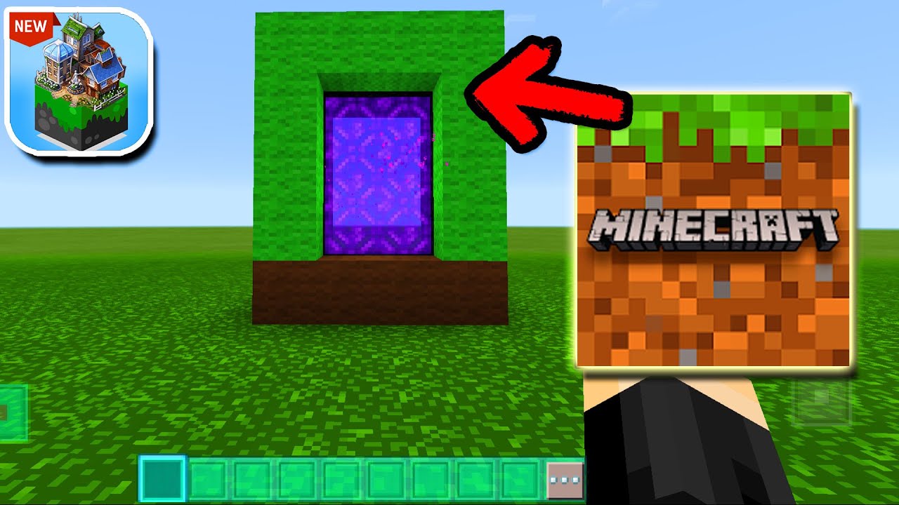 MASTER CRAFT: How To Make A PORTAL To Minecraft PE Dimension - YouTube