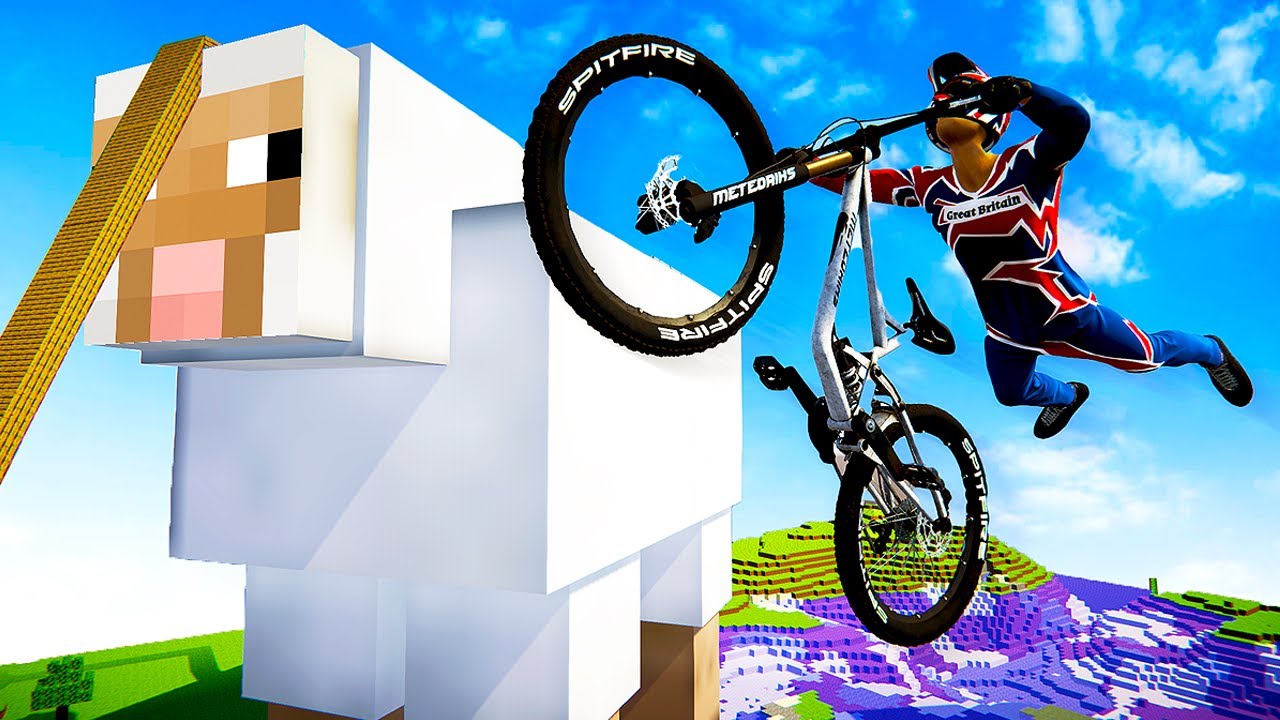 NEW Minecraft Bike Course is INSANE - Descenders Gameplay - YouTube
