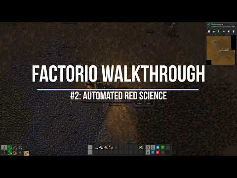 Factorio Walkthrough: Ep. 2 - Automated Red Science - YouTube