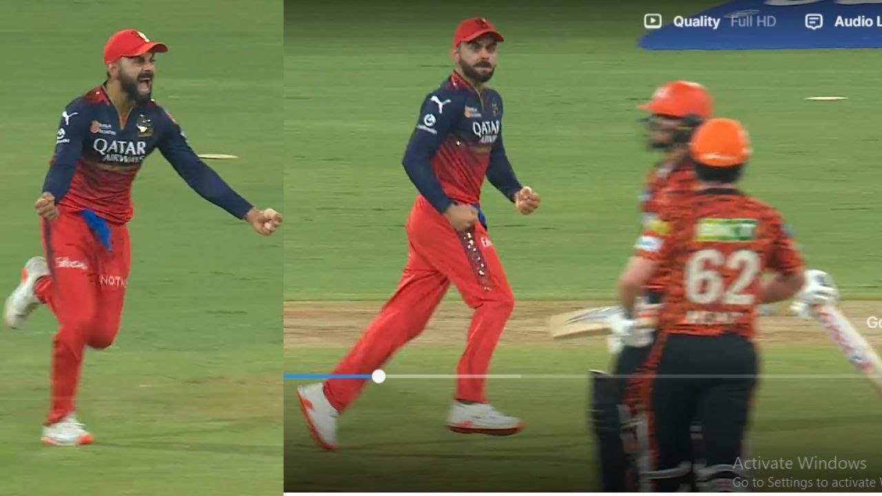 Virat Kohli angry celebration on Abhishek Sharma wicket - YouTube
