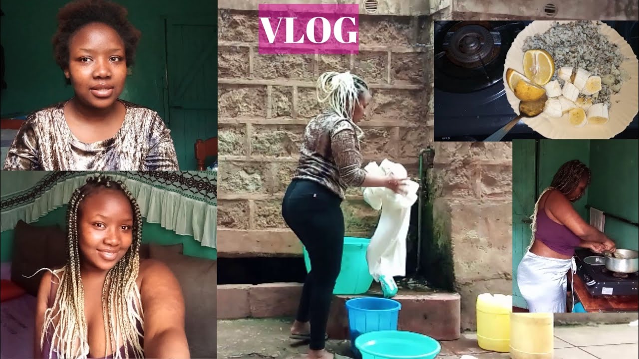 vlog:a day in my life in ghetto..new hair,laundry day,what i eat in a ...
