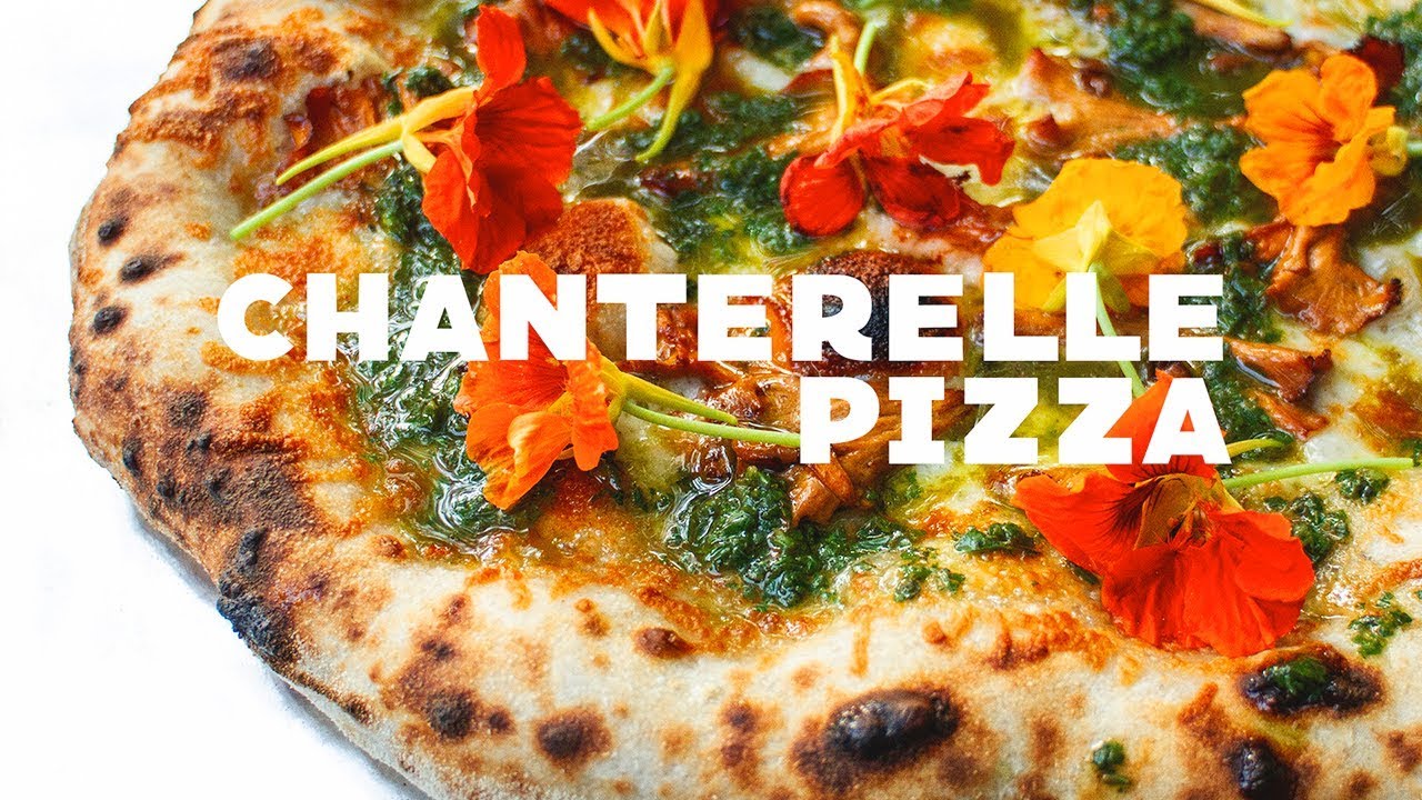 Chanterelle and Pesto Pizza - YouTube