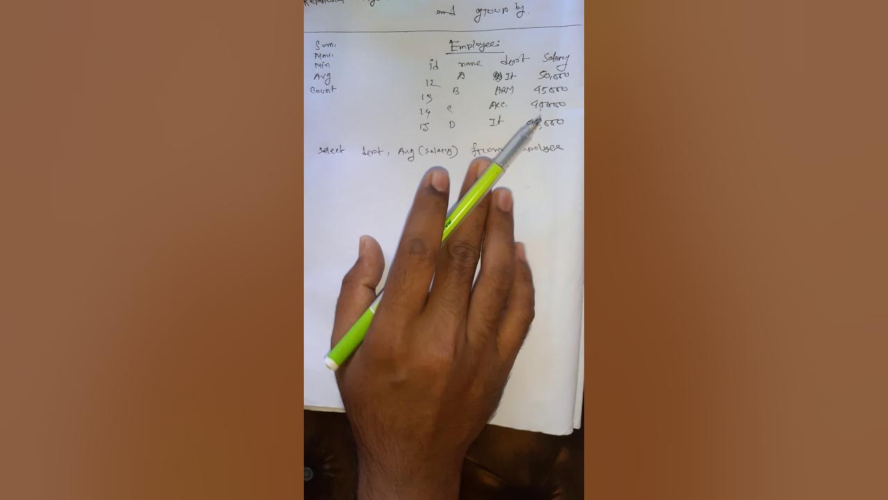 Database:Aggregate Function Using Relational Algebra - YouTube