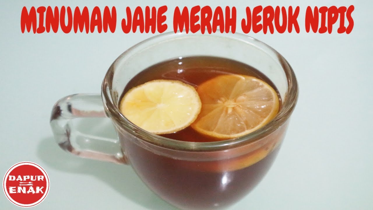 Resep Cara Membuat Minuman Jahe Merah Jeruk Nipis Super Sehat - YouTube