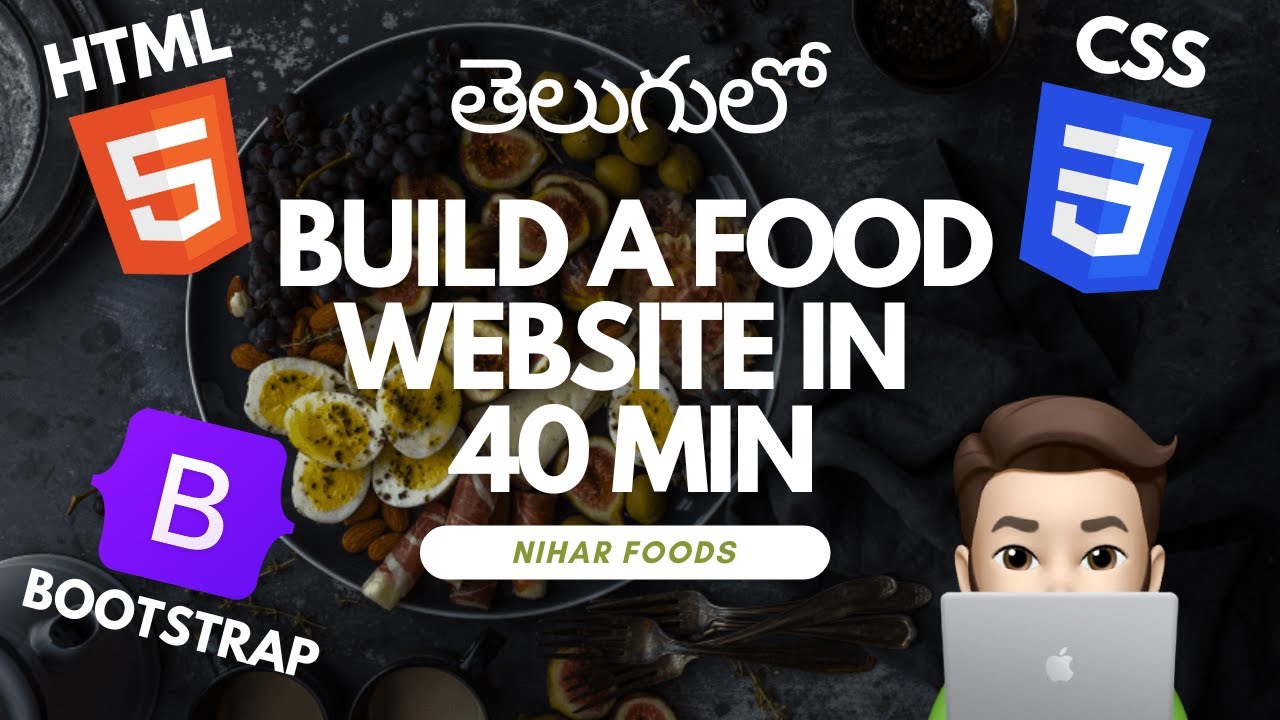 Build a Food Website in 40 min | తెలుగులో - YouTube
