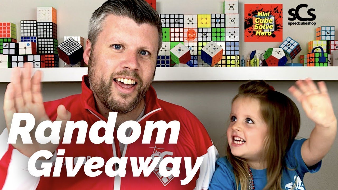 Random Giveaway to Celebrate Mini Cube Solve Hero!!! - YouTube