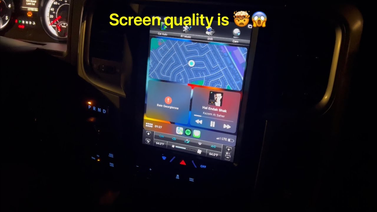 Best Dodge Ram 1500 Teslastyle CarPlay - Android Auto Headunit ...