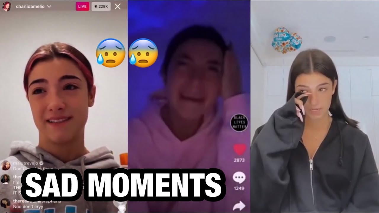 Charli Damelio SADDEST Moments - YouTube