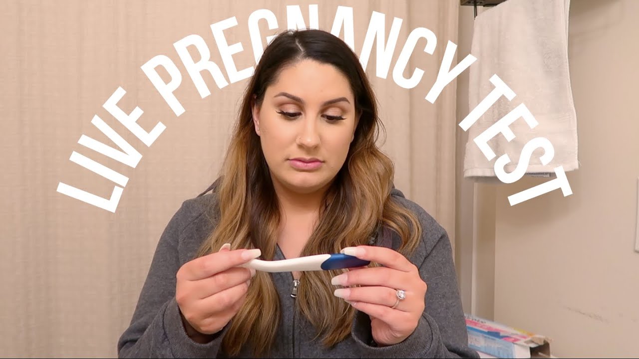 LIVE PREGNANCY TEST!! - YouTube