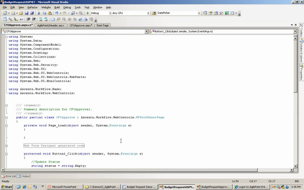 AgilePoint ASP.NET Integration Part 2 - YouTube