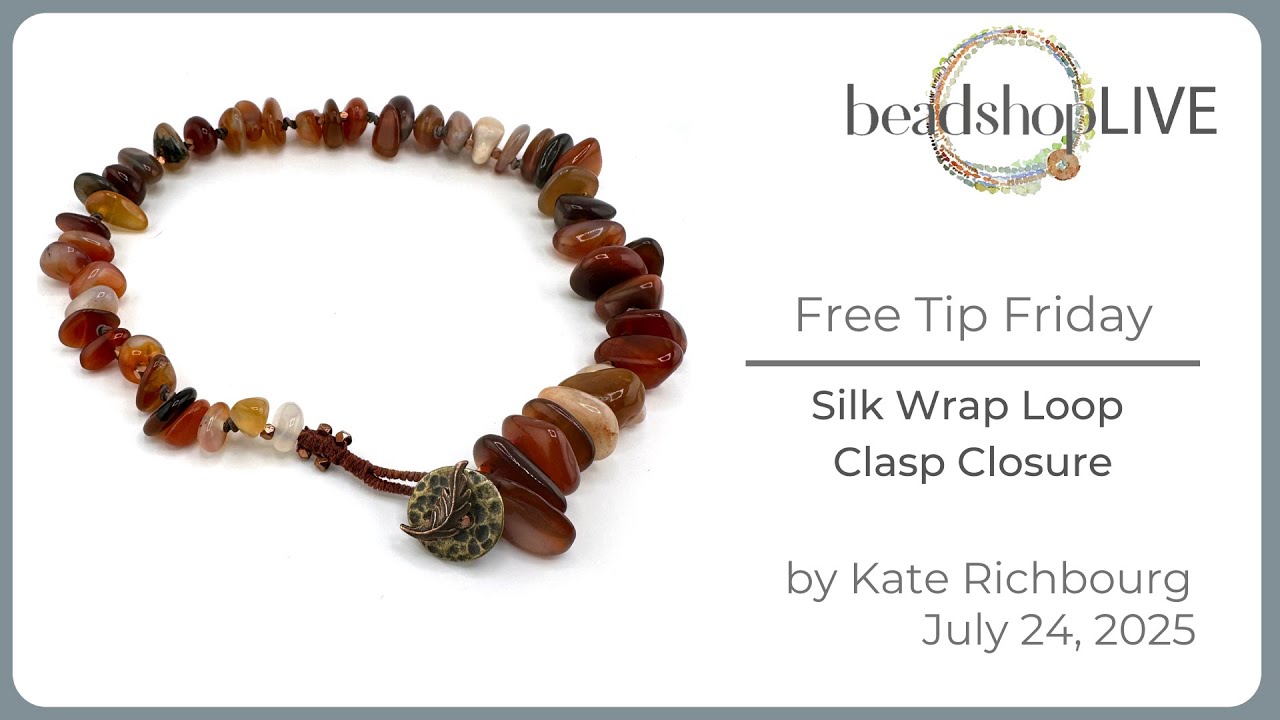 Free Tip Friday: Silk Wrap Loop Clasp Closure - YouTube