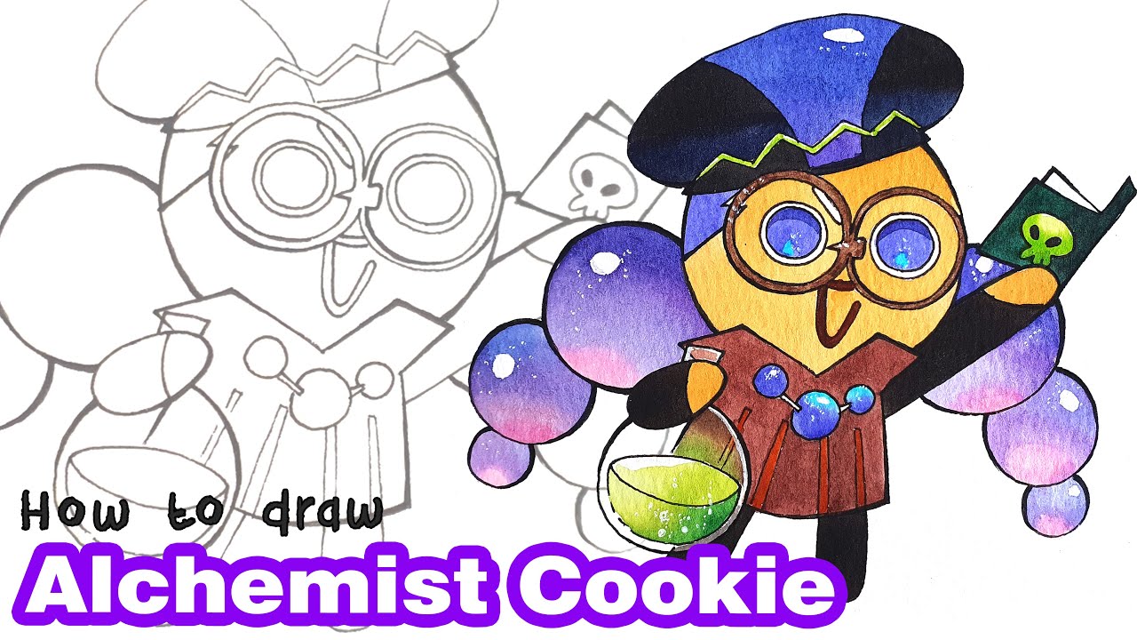 How to draw Alchemist Cookie | Cookie Run Kingdom - YouTube