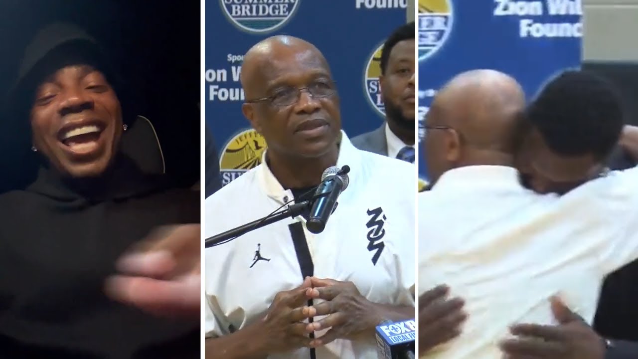 Zion Williamson Almost Cries as Father Speaks On Moriah Mills, Plies ...