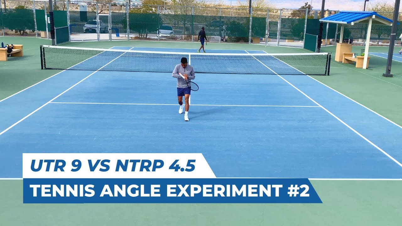 Tennis Angle Experiment #2. Super close to the players! | UTR 9, NTRP 4 ...