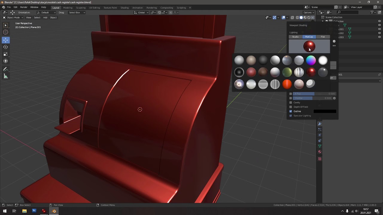 Modeling old cash register in Blender - YouTube