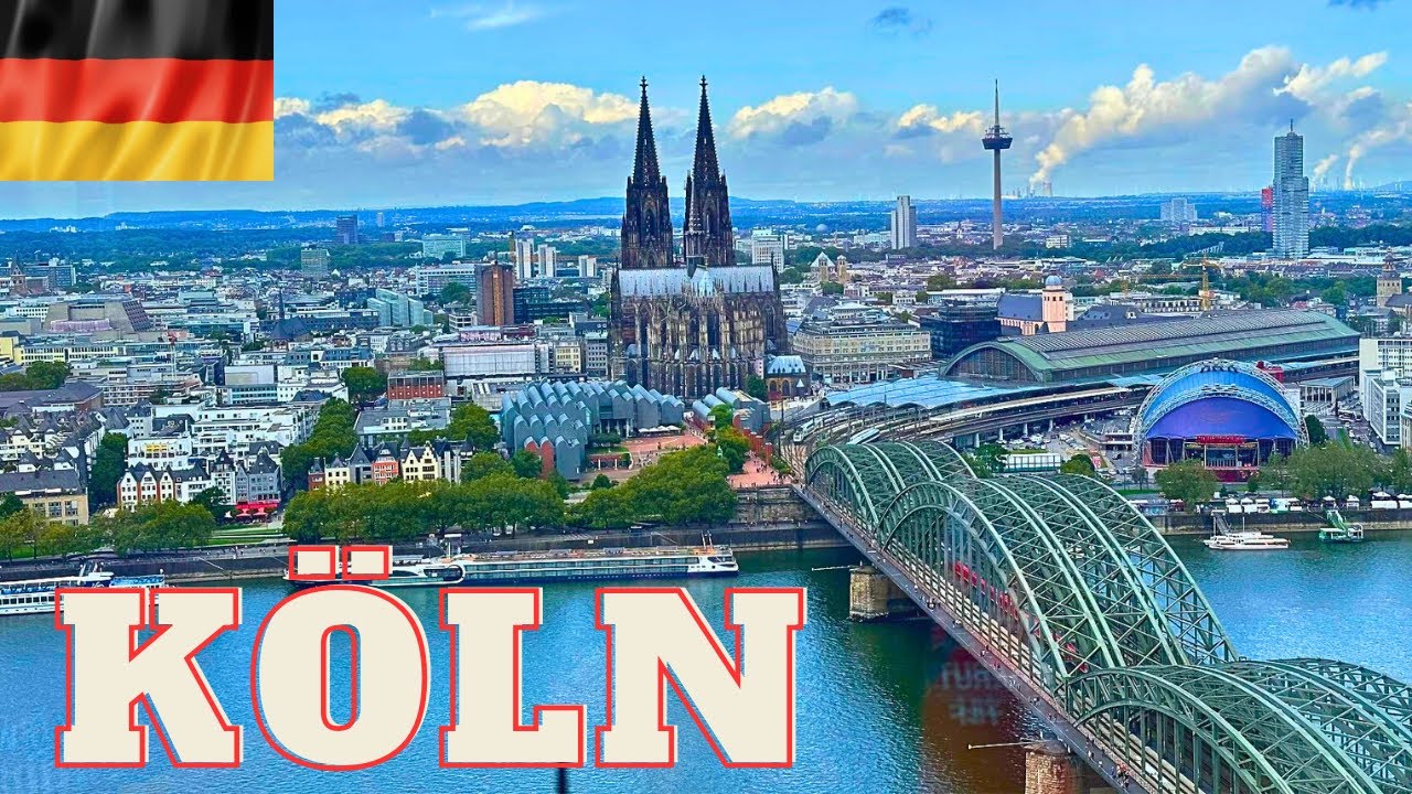(4K) Köln (Cologne) - Germania - Obiective Turistice (partea 2) - Podul ...