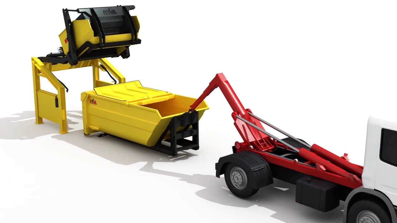 HYVA Micro Static Compactor - YouTube