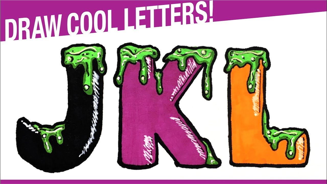 How To Draw Letters JKL! How To Draw Letters In A Cool Way! How To Draw ...