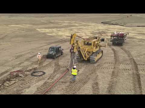 Lowry plowing cable - YouTube