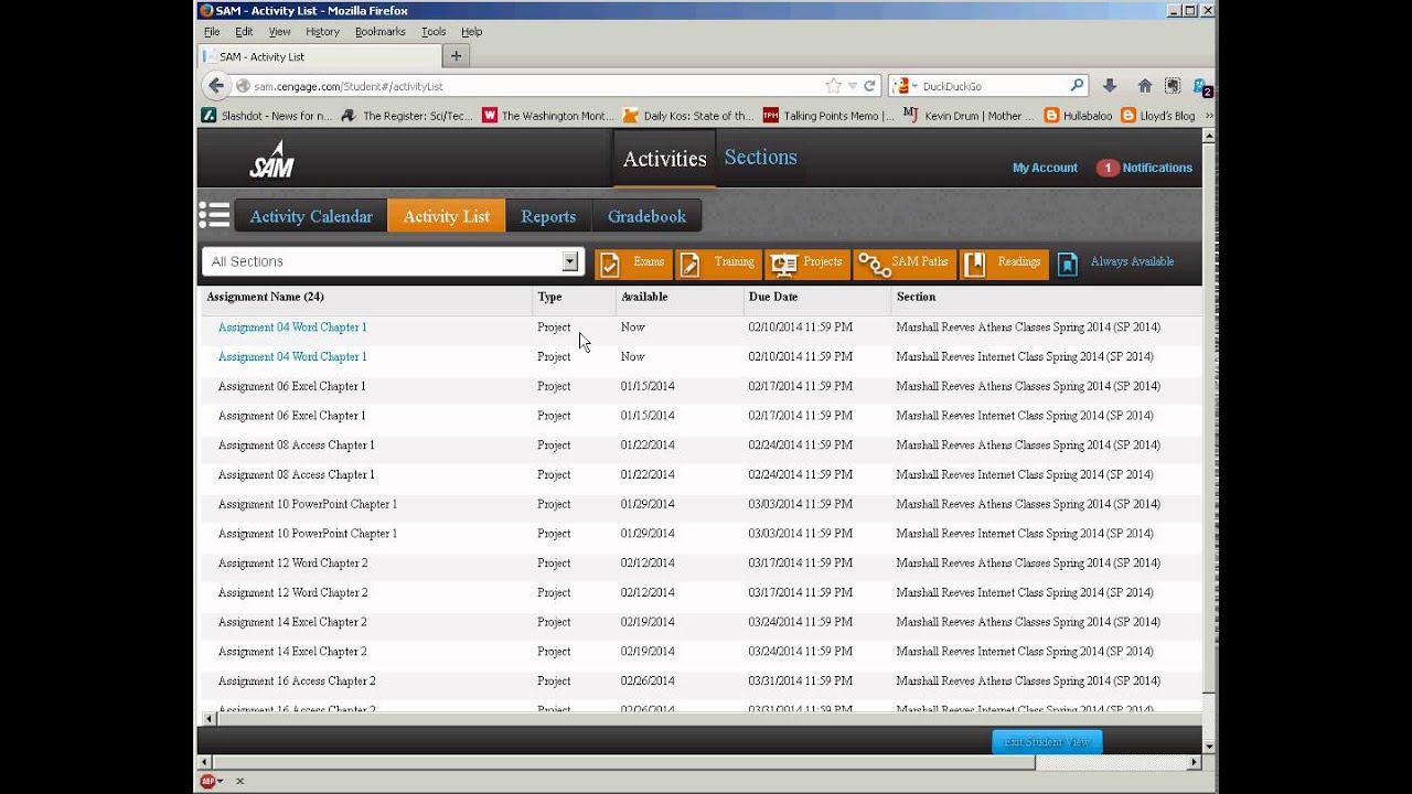 Accessing SAM Projects - YouTube