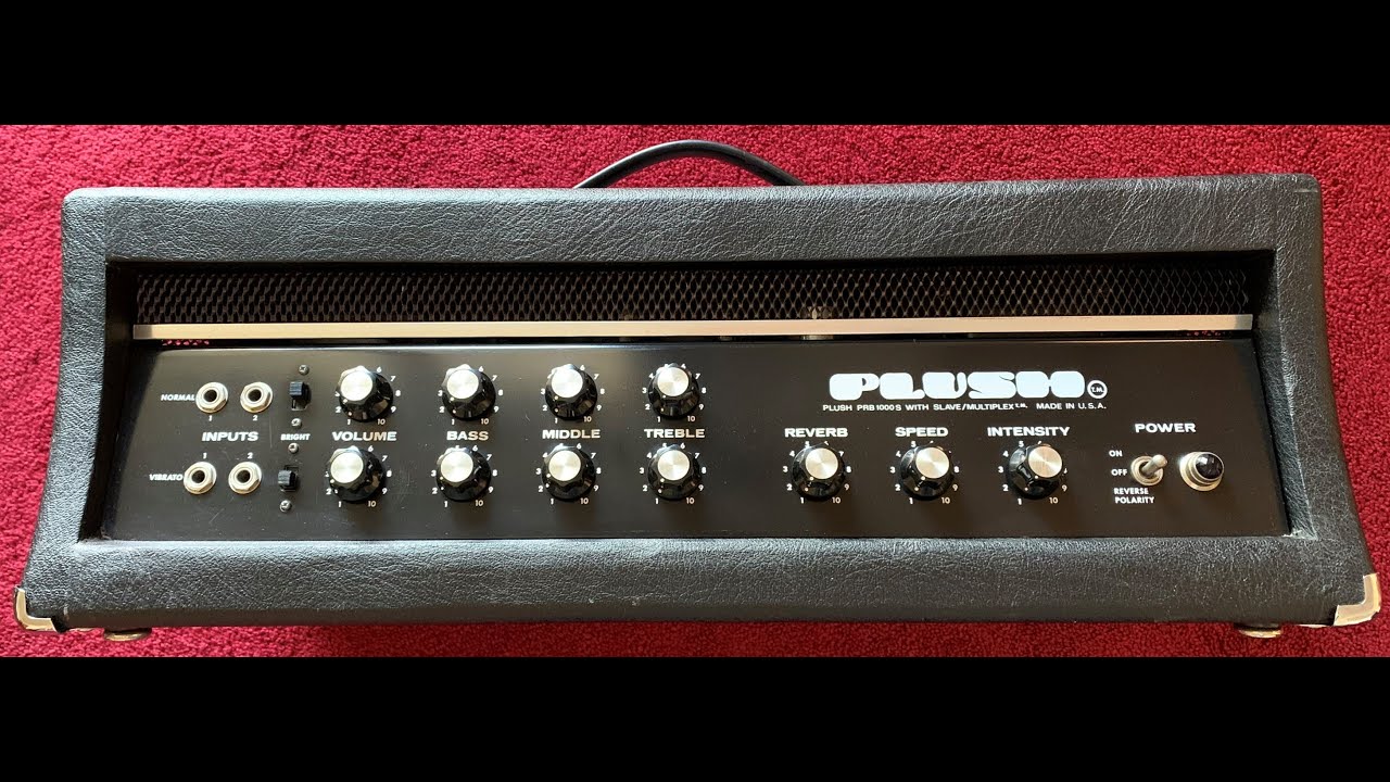 Vintage 1972 Plush PRB1000S Tube Amplifier with Mild Klon OD and Reverb ...