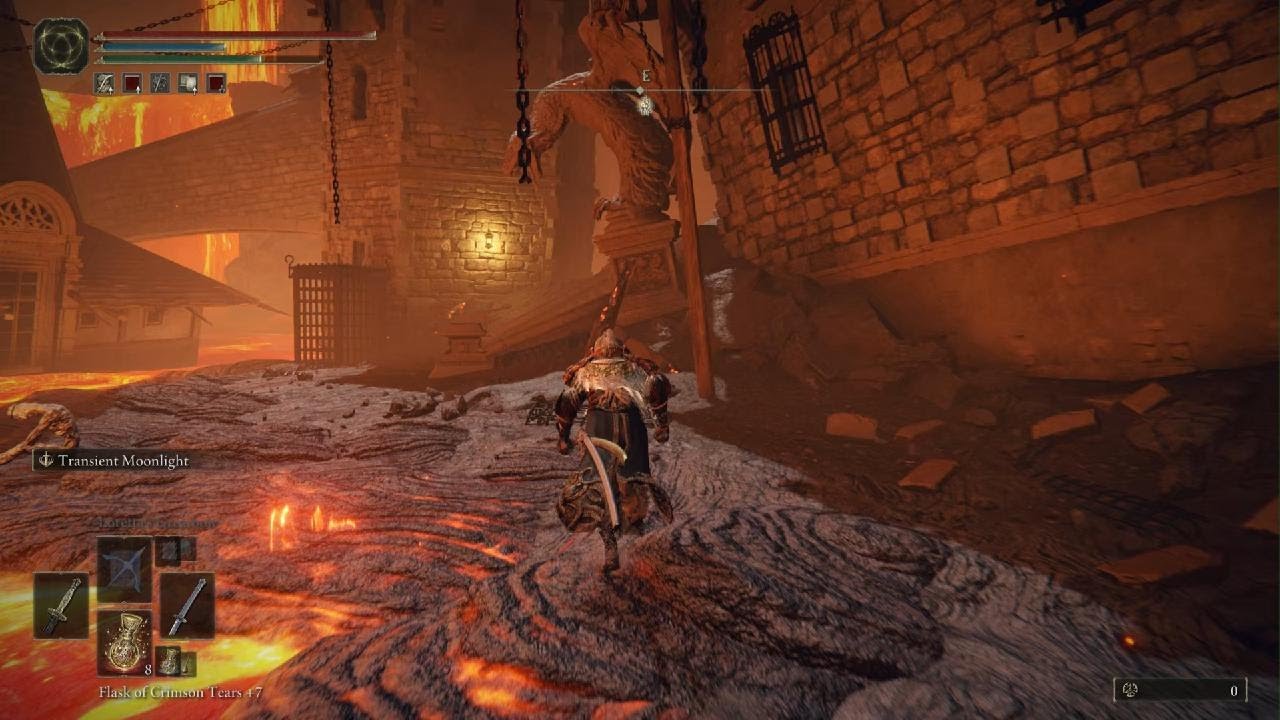 ELDEN RING (PS5) - Magma Wyrm in Volcano Manor / Boss Fight / - YouTube