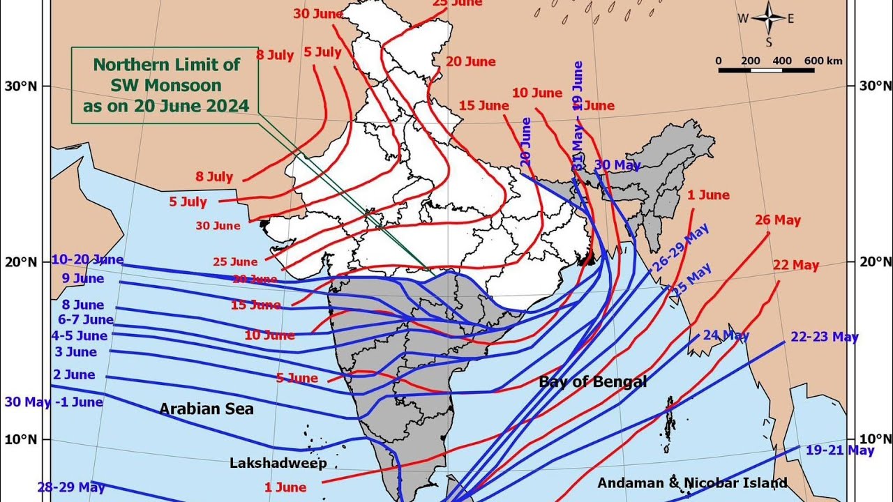 Monsoon Progress today 20 June 2024 #monsoon2024 - YouTube