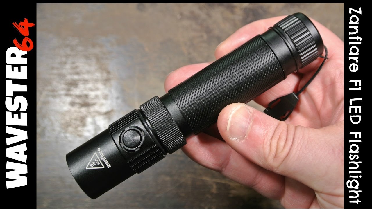Review : Zanflare F1 1240 Lumen LED Flashlight - YouTube