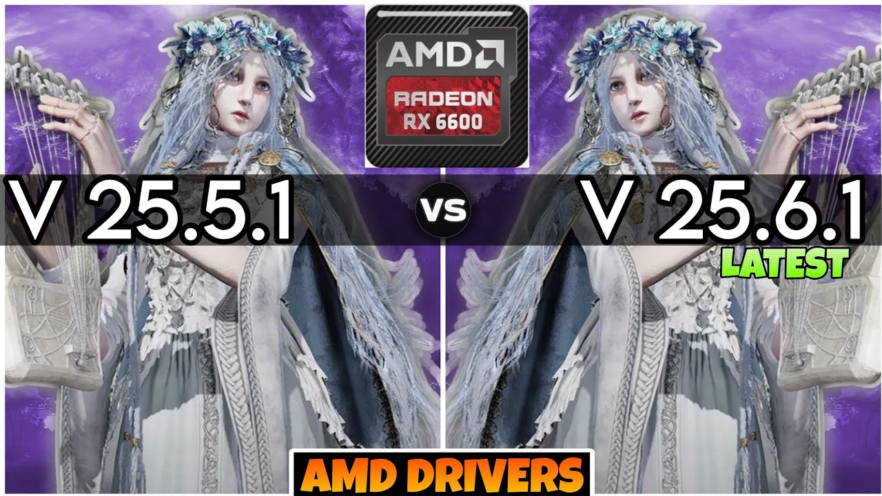 AMD Drivers (V 25.5.1 vs V 25.6.1) - Test In 6 Games - ft. RX 6600 ...